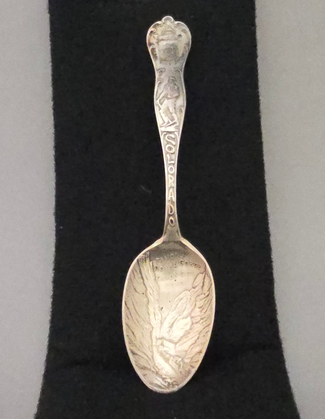 RARE SOUVENIR ANTIQUE Spoon, Sterling Silver,vintage, Colorado Spoon ...