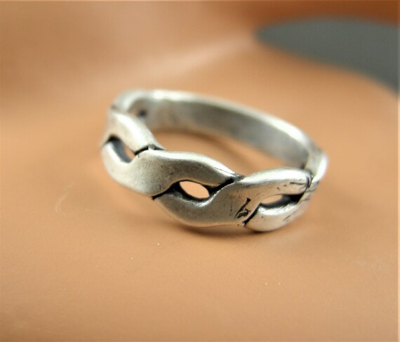 RING STERLING SILVER Sizes 6.5 and 7 Cast Twisted Wax 5 Mm - Etsy