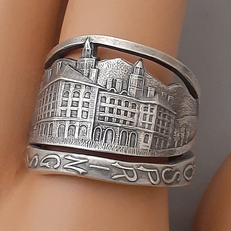 RING, STERLING SILVER, Antler Hotel Ring, Thumb Ring, Friendship Ring ...