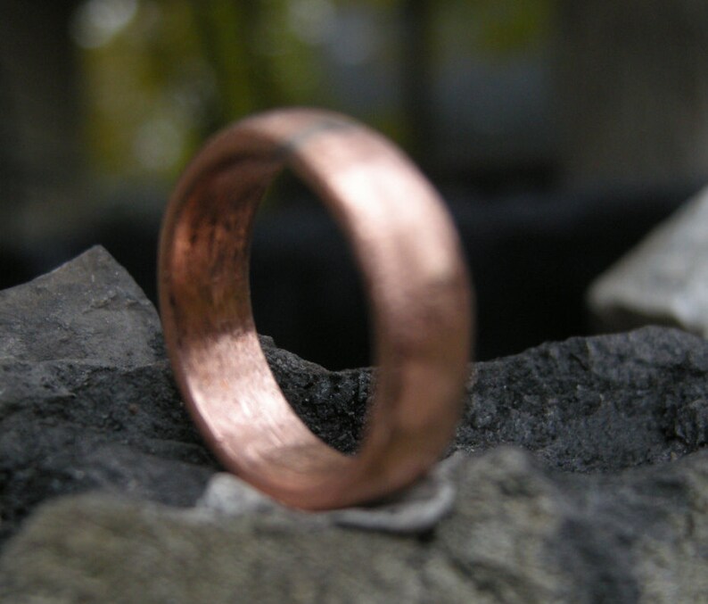 COPPER RING Satin Finish 5 Mm Wide Comfortable Fit With No - Etsy