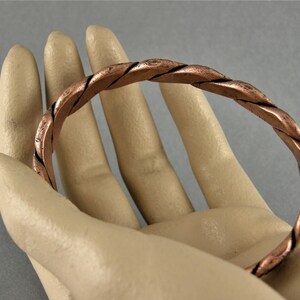 BRACELET, TWISTED COPPER, Men's Copper Twist Bracelet Handmade ...