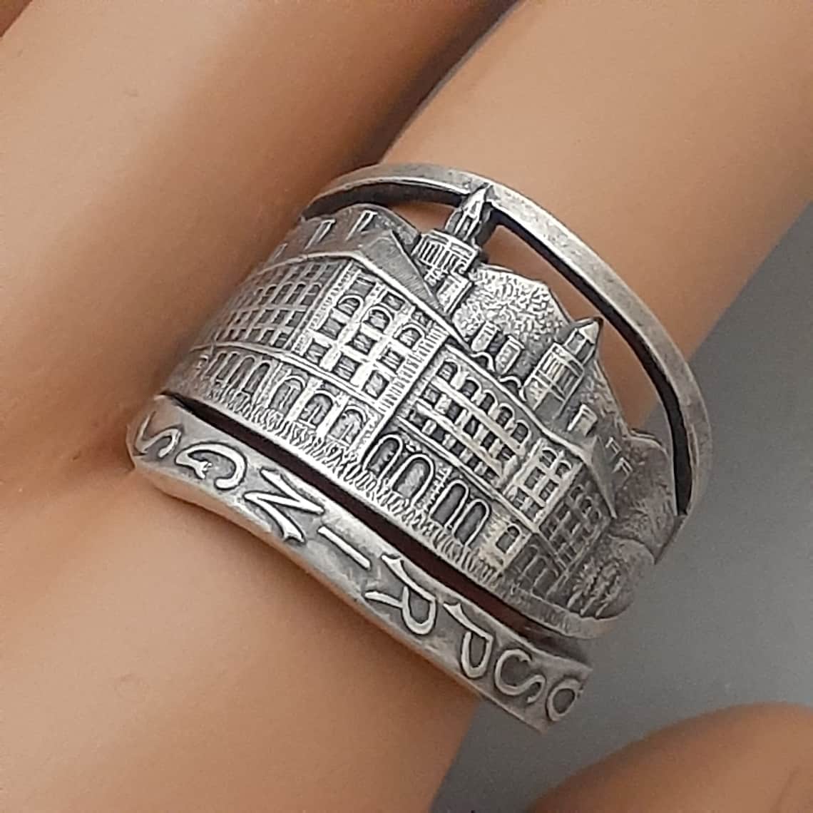 RING, STERLING SILVER, Antler Hotel Ring, Thumb Ring, Friendship Ring ...