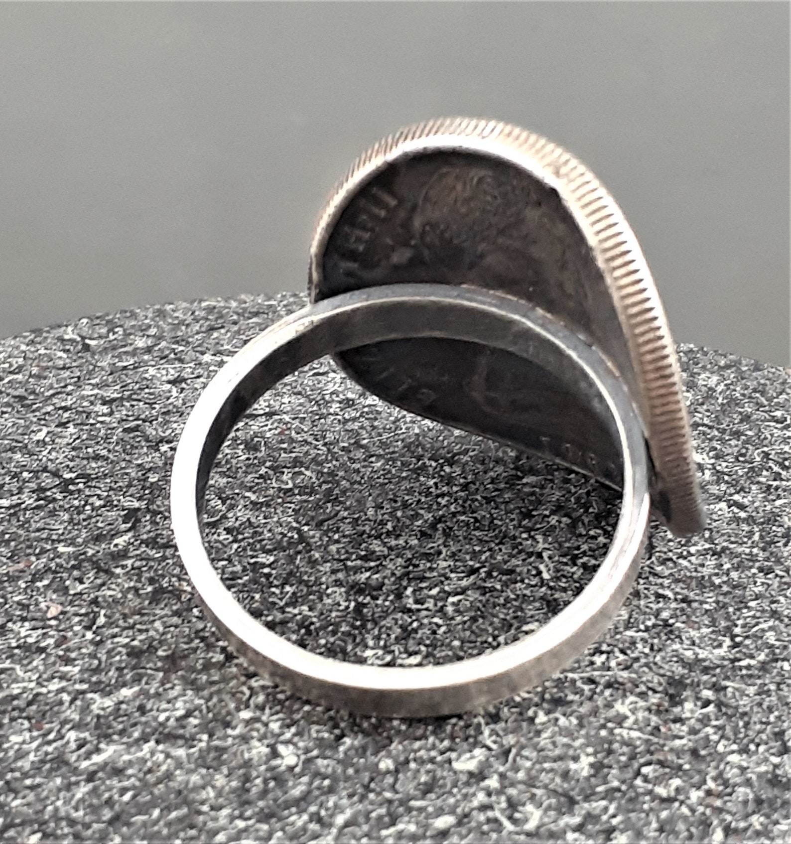 RING, New Zealand, Maori or Koruru 10 Cent Coin, Handmade Coin Rings ...