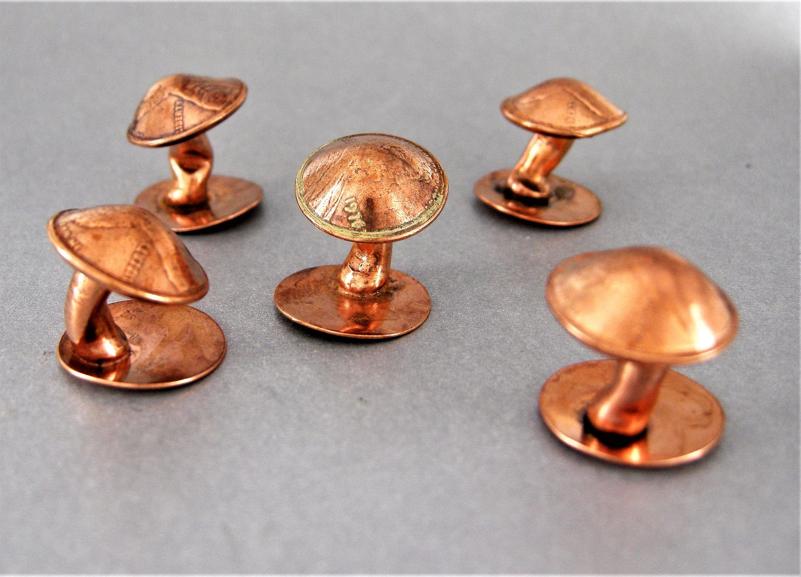 COPPER MUSHROOM HANDMADE Miniature Sculpture 18 Mm to 22 Mm - Etsy