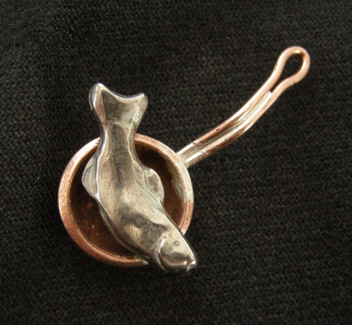MINIATURE FRYING FISH in Copper Penny Frying Pan Handmade - Etsy