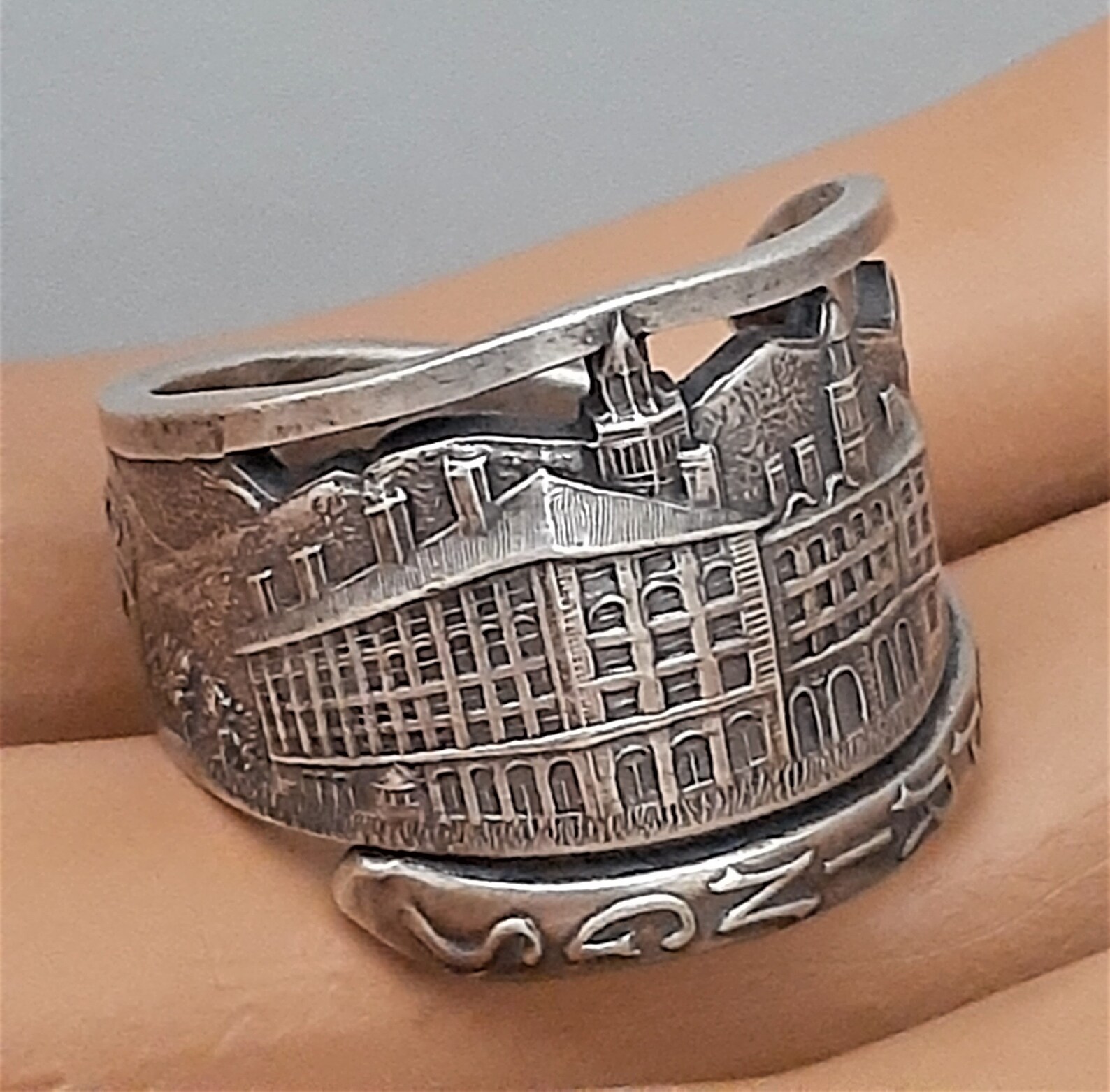 RING, STERLING SILVER, Antler Hotel Ring, Thumb Ring, Friendship Ring ...