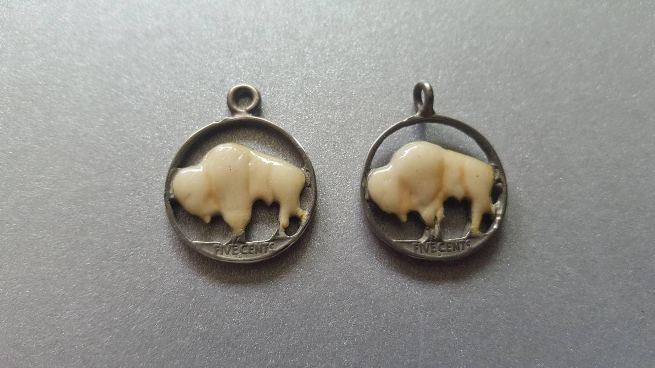 WHITE BUFFALO HANDMADE Jewelry American bison Native | Etsy