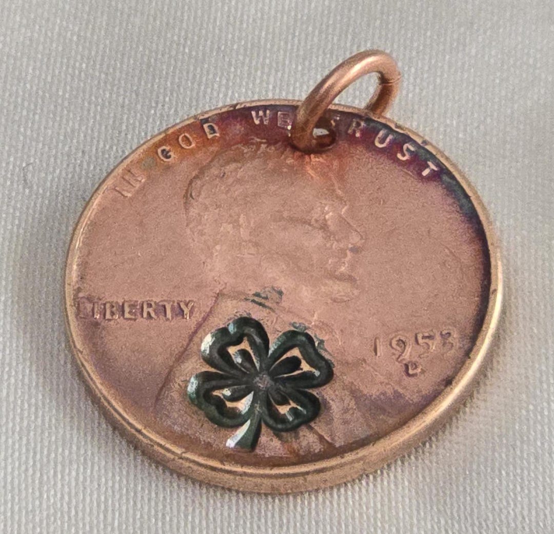 STAMPED PENNY PENDANT, Memorabilia, Coin Collectables, Stamped, Charm ...