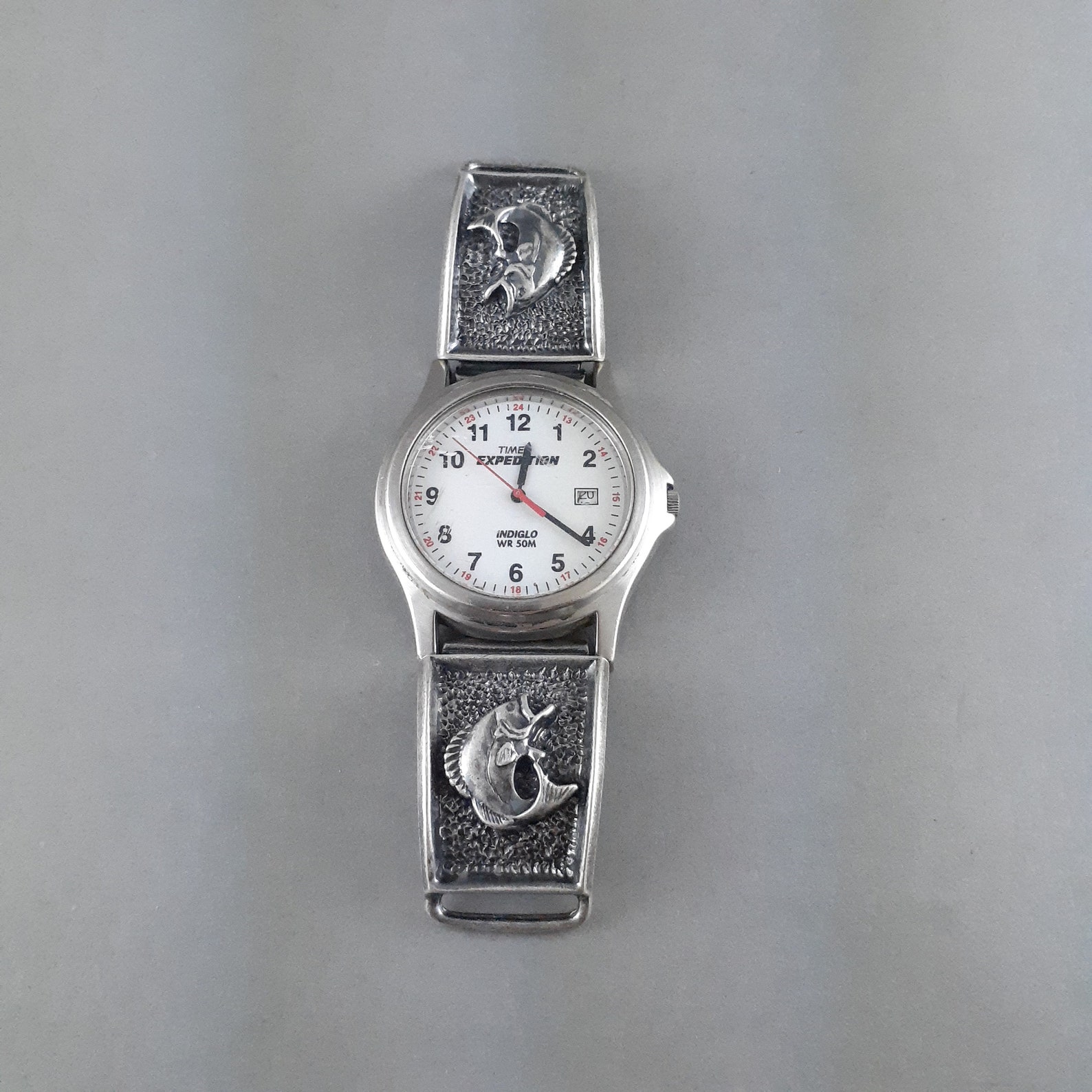 WATCH BAND TIPS, Jumping Bass Design, Handmade in Wax, Cast in Sterling ...
