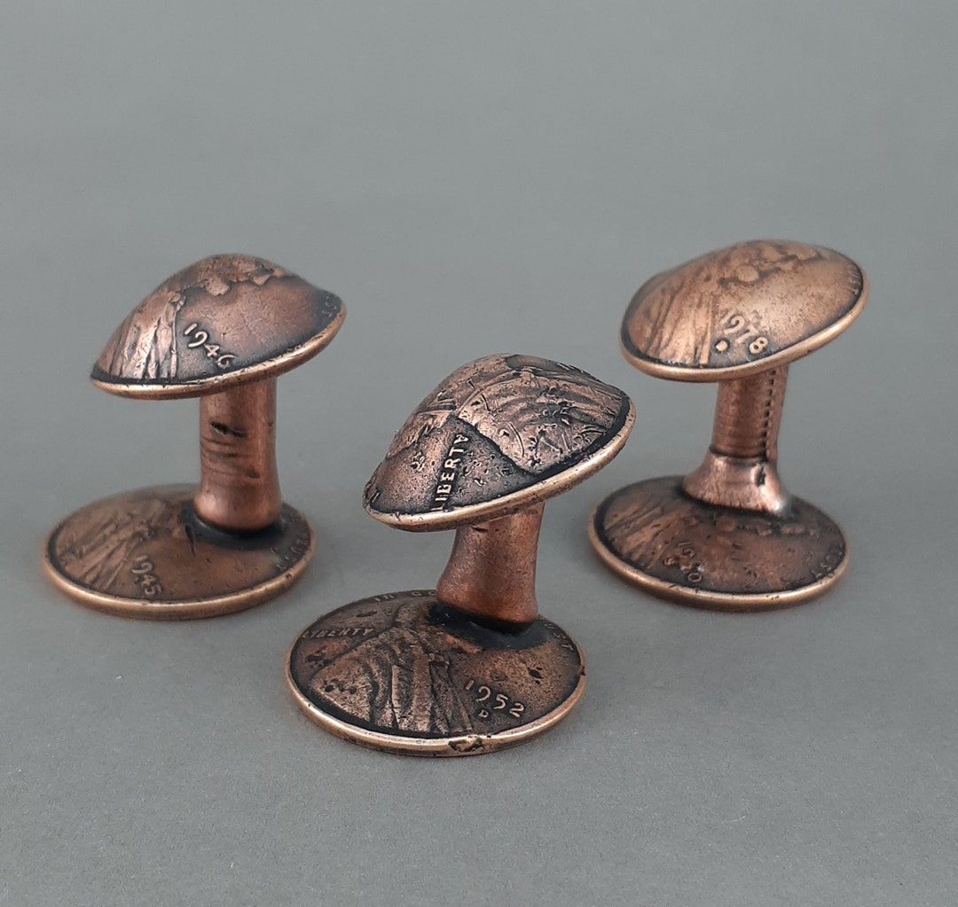 COPPER Mushroom,handmade,ooak Miniature,miniature Sculpture,copper ...