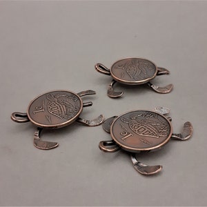 TURTLE, MINIATURE, Sea Turtle Copper Coin With 24 Inch Chain, Copper ...