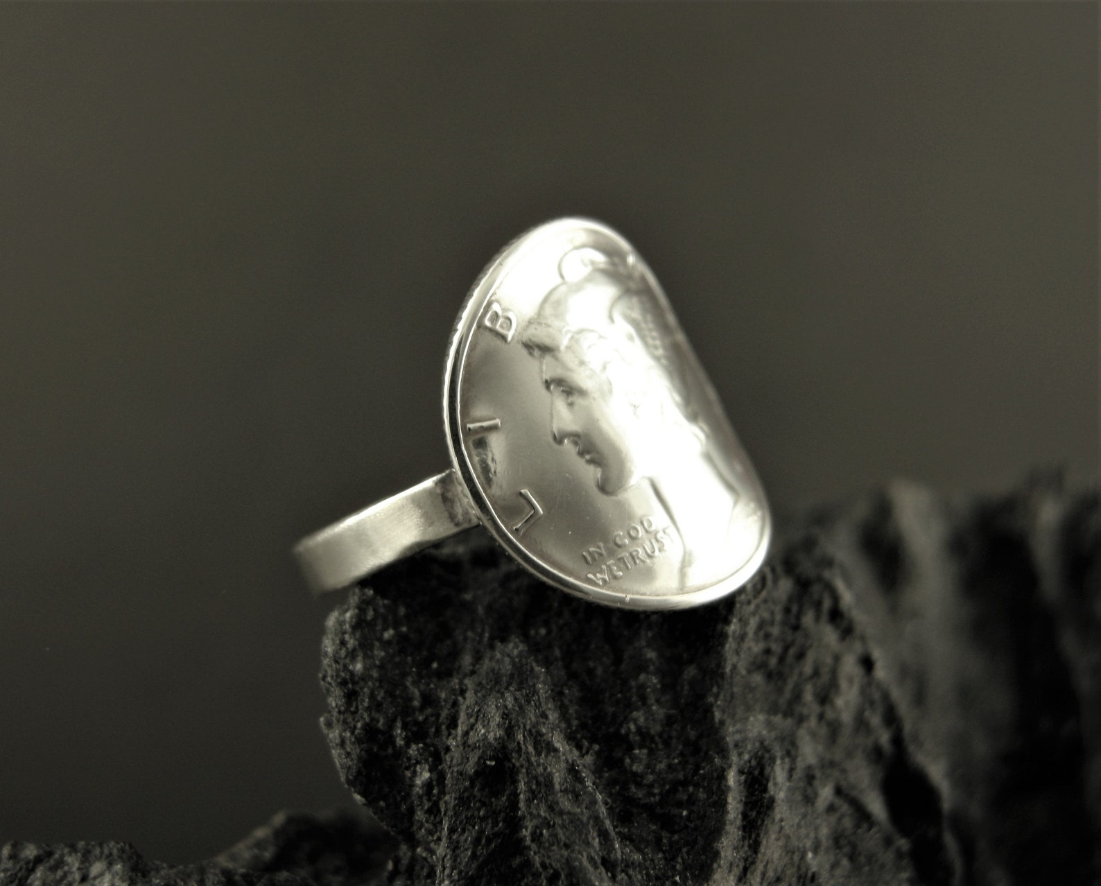 RING MERCURY DIME Silver Dime Coin Ring Handmade Silver - Etsy
