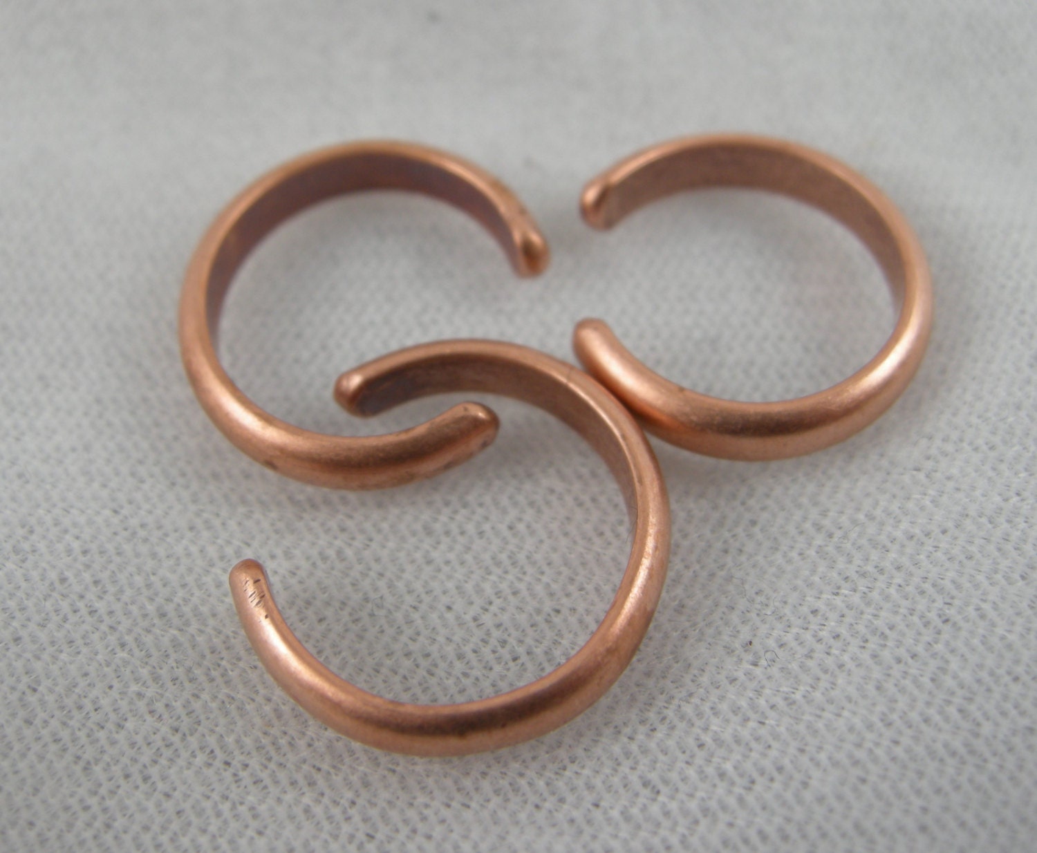 TOE RING COPPER Handmade Plan and Smooth Toe Ring. Body | Etsy