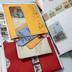 Portfolio/journal, Made From 12 Envelopes, Writing Pages, Diary Cards ...