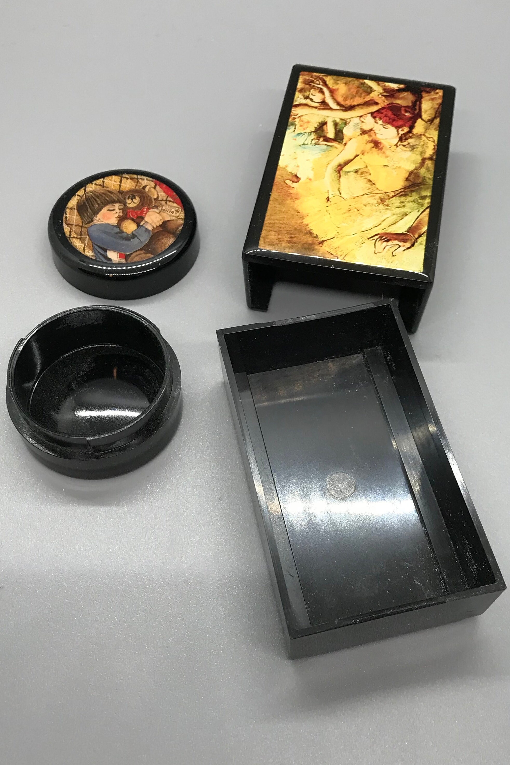 Vintage Boxes Plastic Mint Boxes Art Scenes Collection of | Etsy