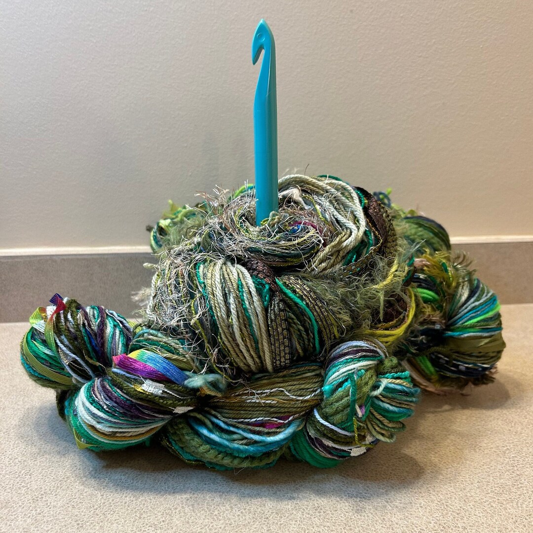 Fantasy Yarn, Greens, 100 Yard Skeins, Multi-strand, Created From Other Yarns, Worsted/bulky ...