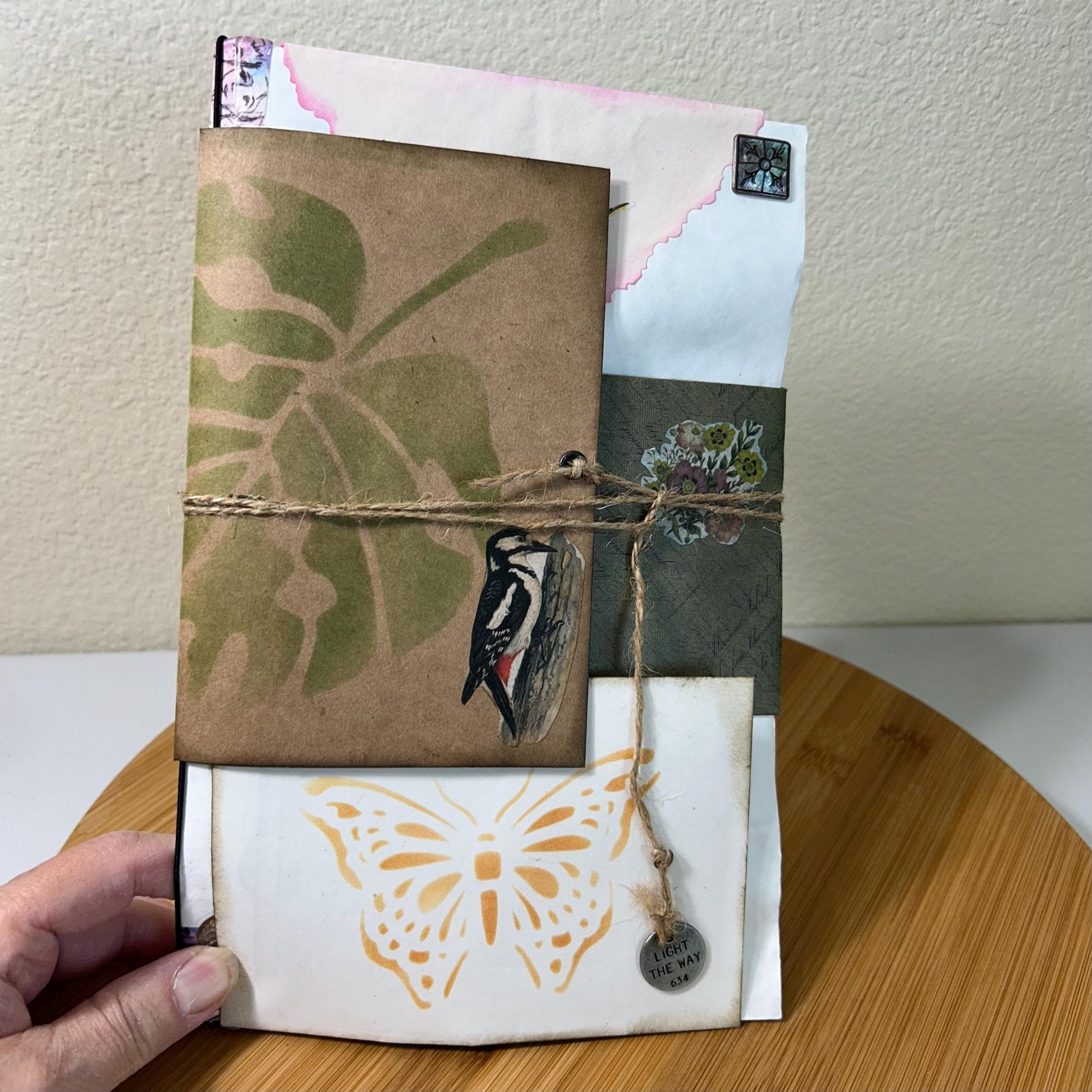 Portfolio/journal, Made From 12 Envelopes, 18 Removable Writing Pages ...