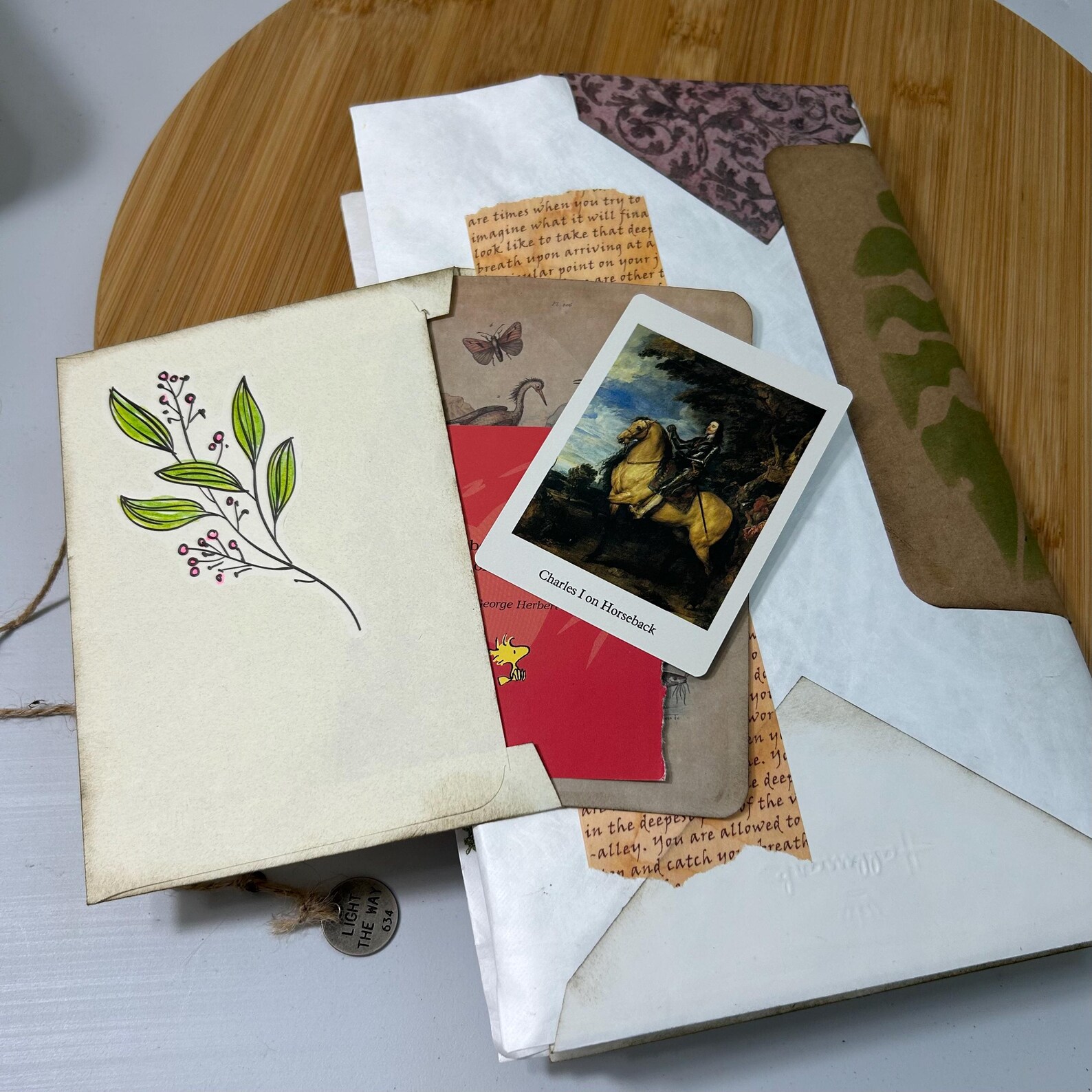 Portfolio/journal, Made From 12 Envelopes, 18 Removable Writing Pages ...