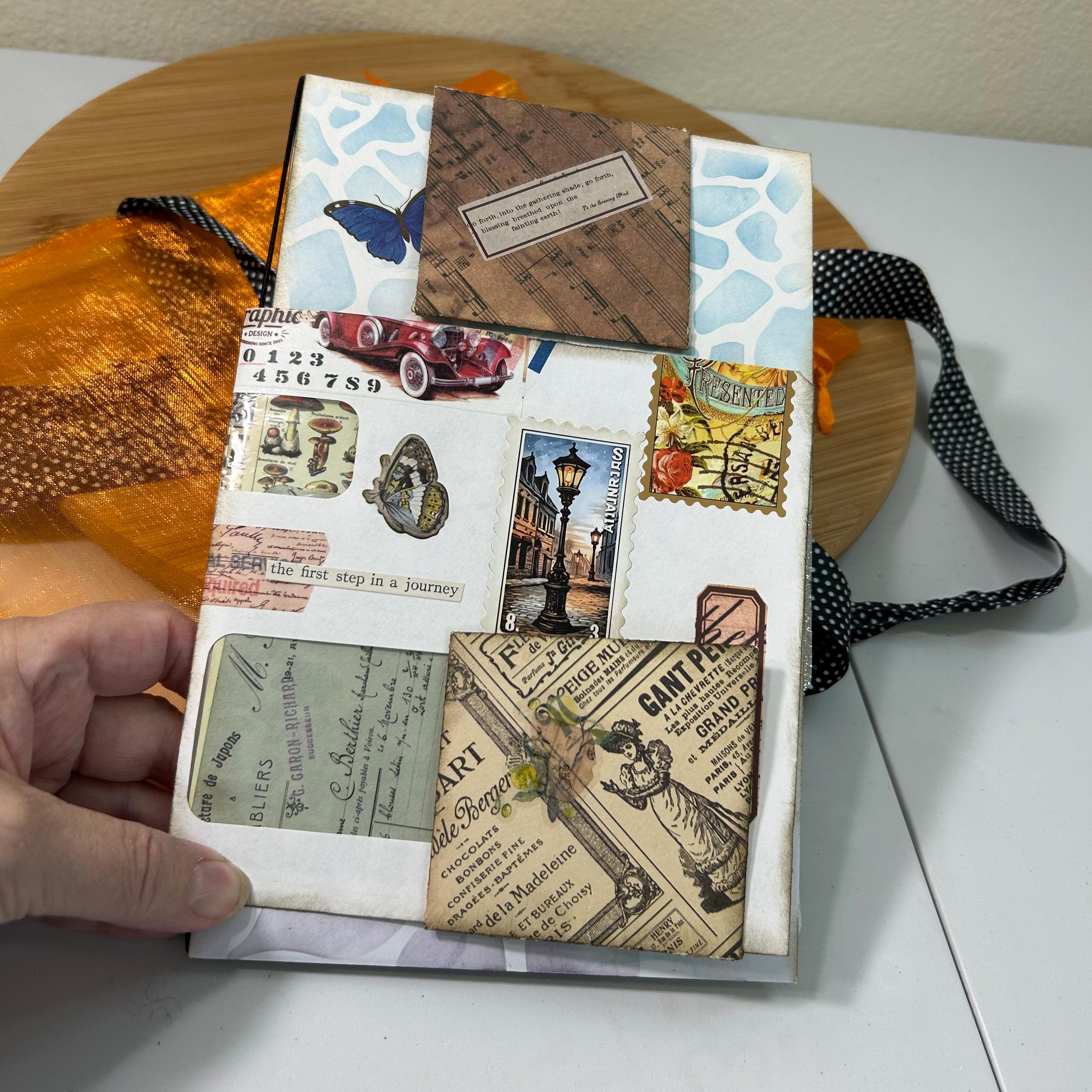 Portfolio/journal, Made From 11 Envelopes, 24 Removable Writing Pages ...