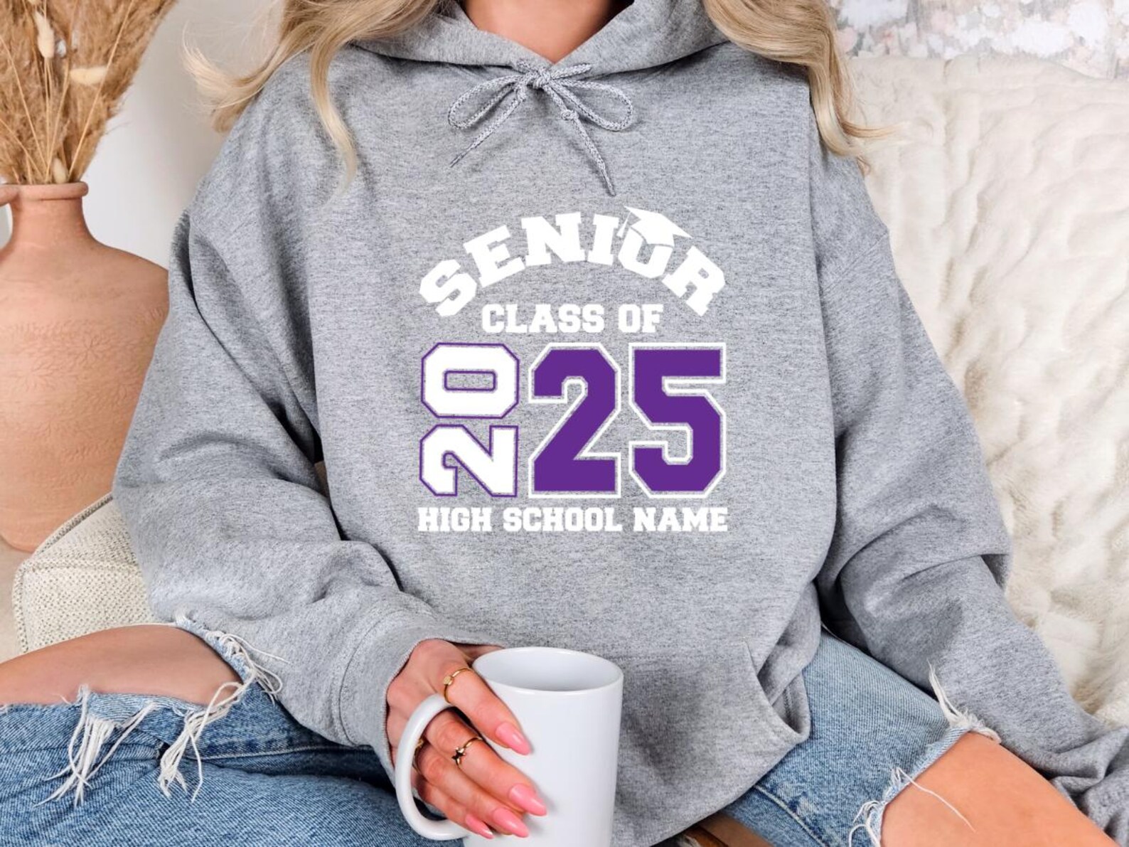Custom Senior Class of 2025 Sweater, Custom 2025 Graduation Hoodie ...
