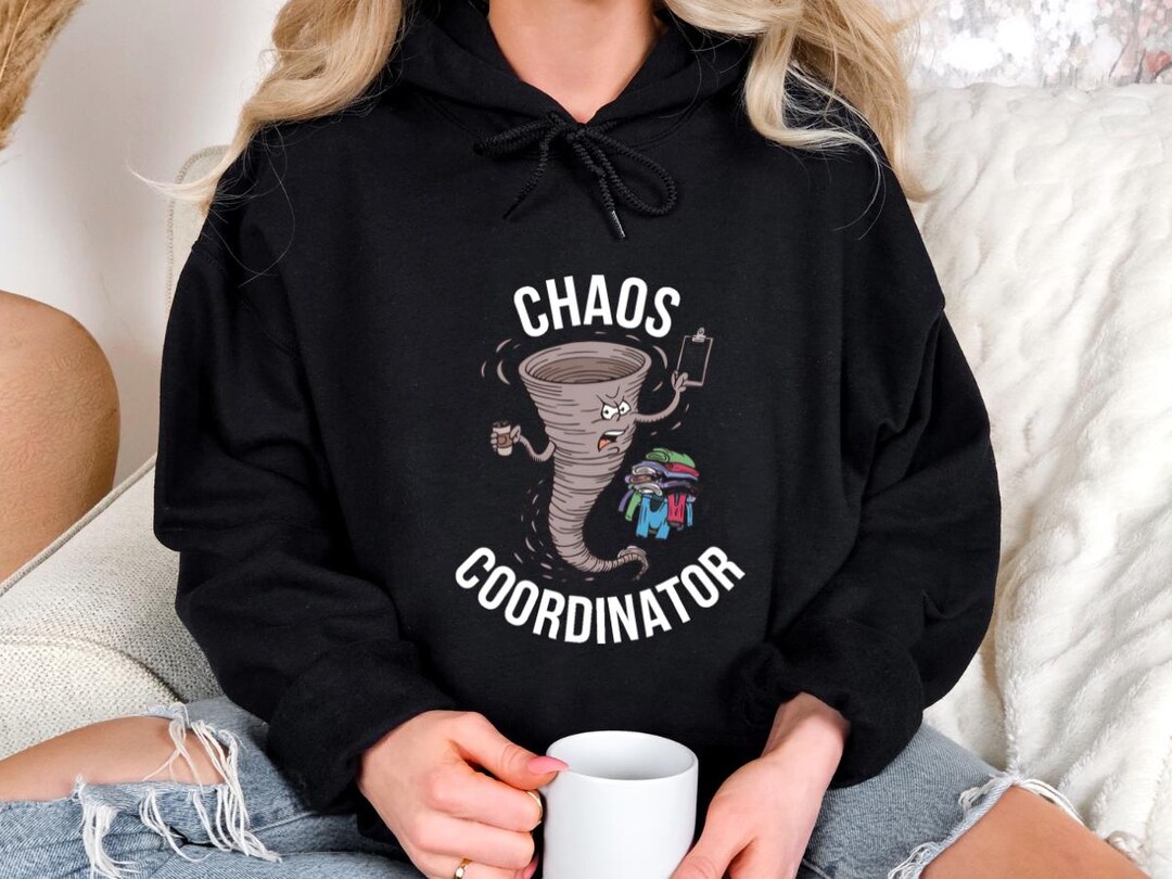 Chaos Coordinator Hoodie, Funny Meme Hoodie, Mom Life Hoodie, Funny ...