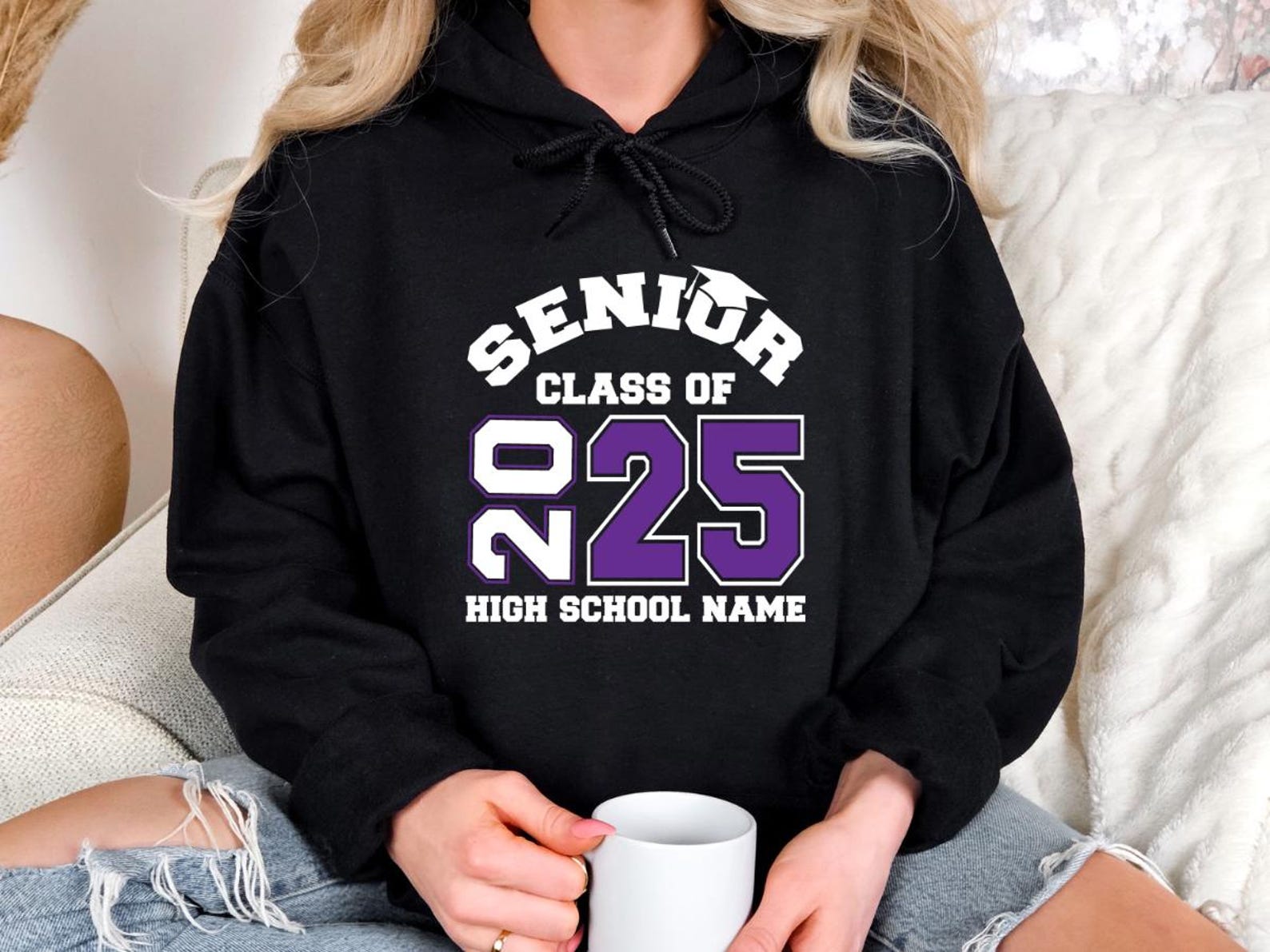 Custom Senior Class of 2025 Sweater, Custom 2025 Graduation Hoodie ...