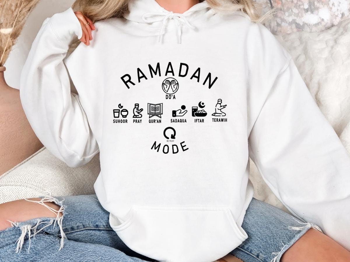 Ramadan Mode Hoodie, Ramadan Mubarak Hoodie, Ramadan Family Hoodie ...