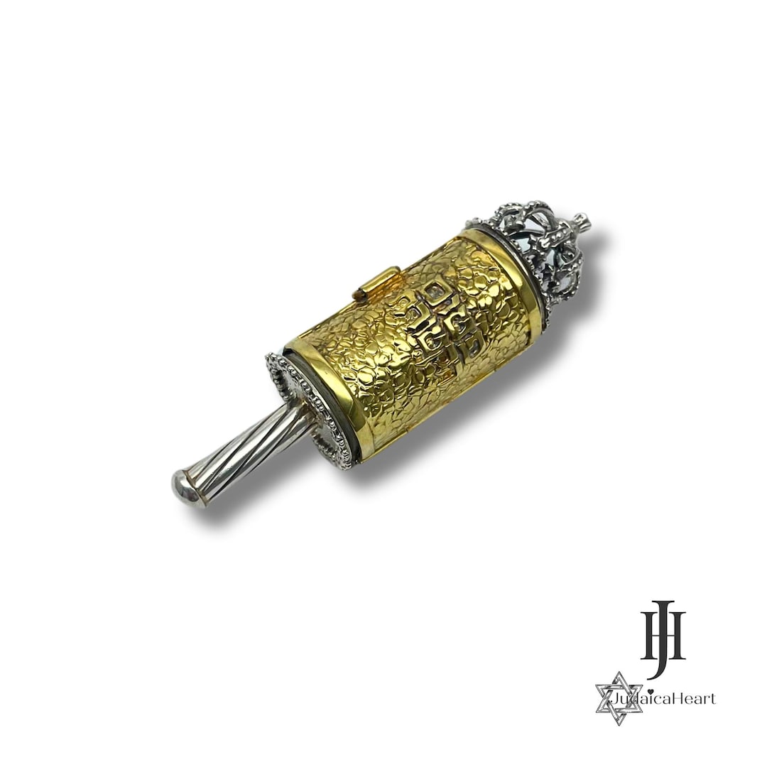 Sterling Silver Pitum Haketoret Scroll • Gold-plated Judaica Art - Etsy