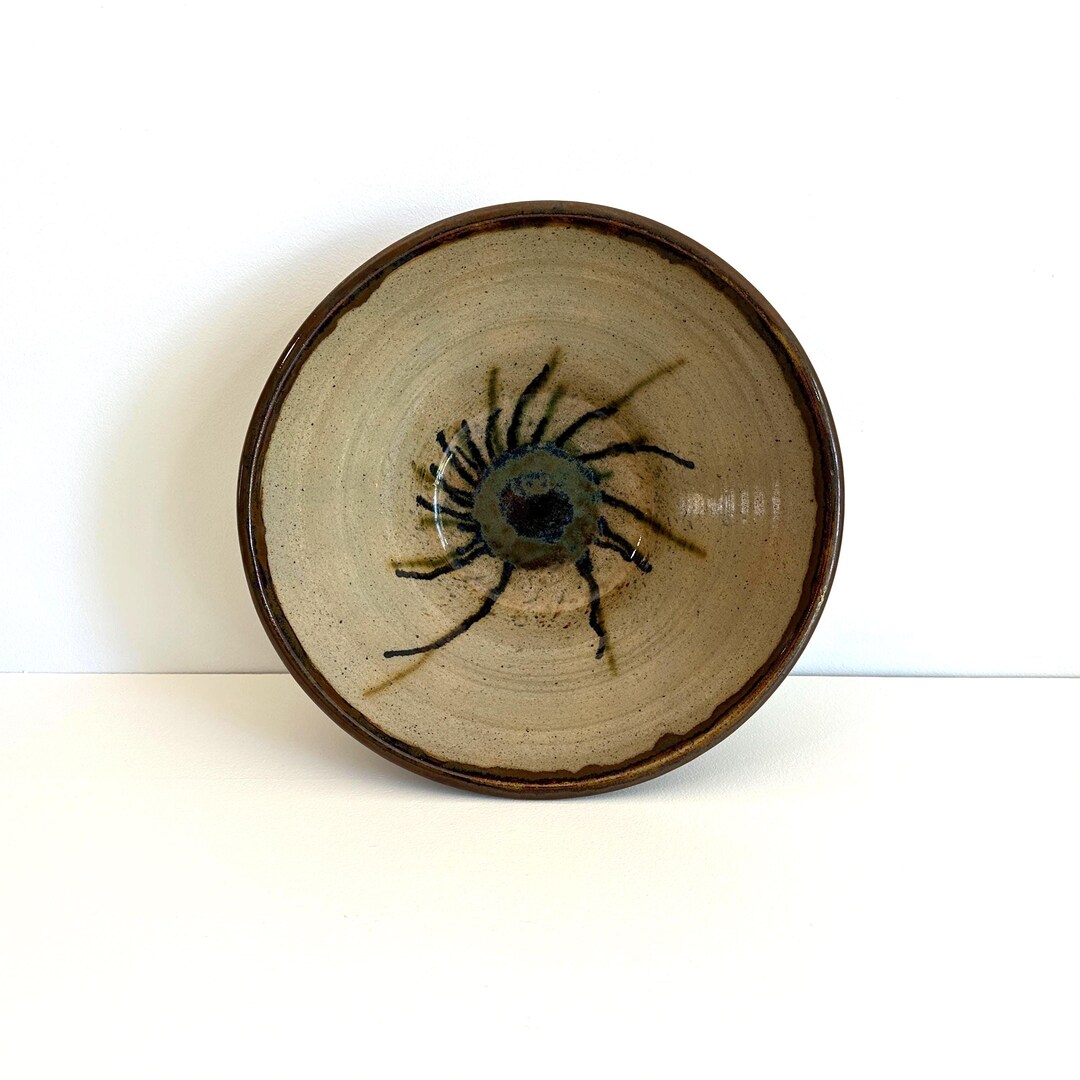 Vintage 1983 Signed Studio Pottery Bowl, West Coast Ceramic Art, Fruit ...
