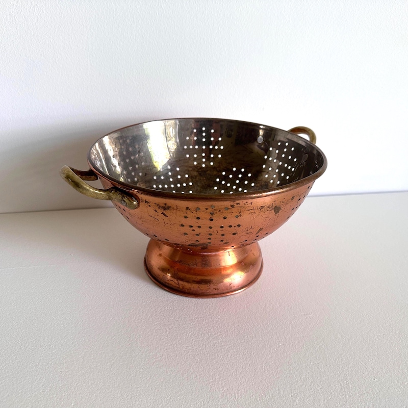 Copper Colander - Etsy