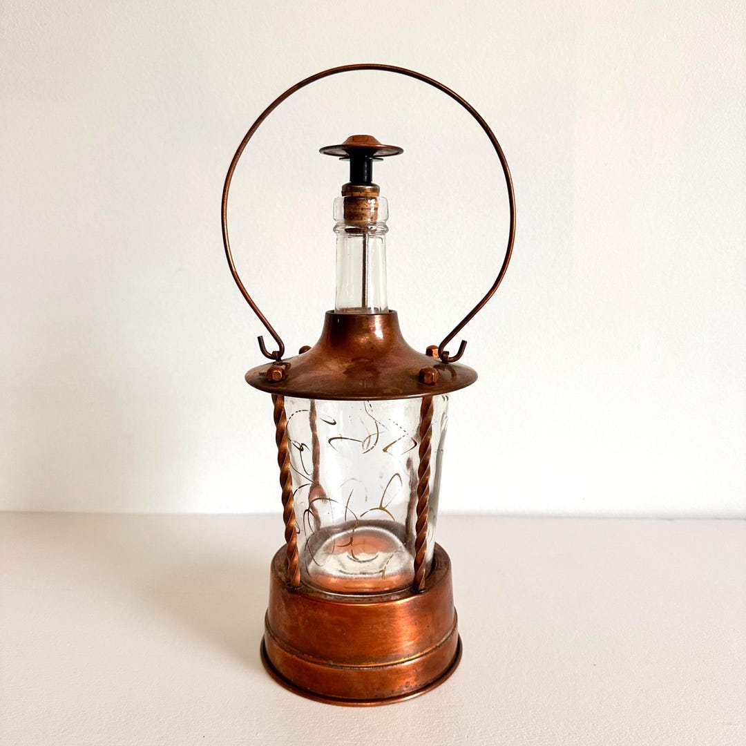 Vintage Copper Music Box Decanter Plays "how Dry I Am" - Etsy