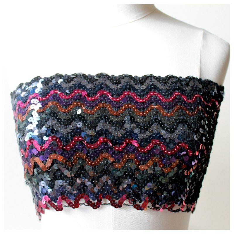 Sequin Tube Top - Etsy