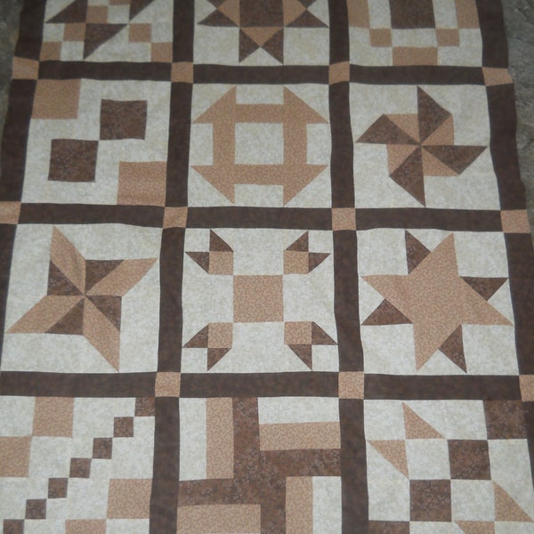 Brown Quilt - Etsy