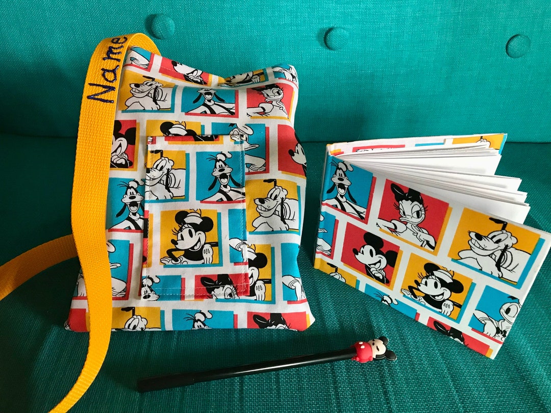 Disney Mickey Minnie Mouse Autograph Book Bag With Book, Bag and Pen ...