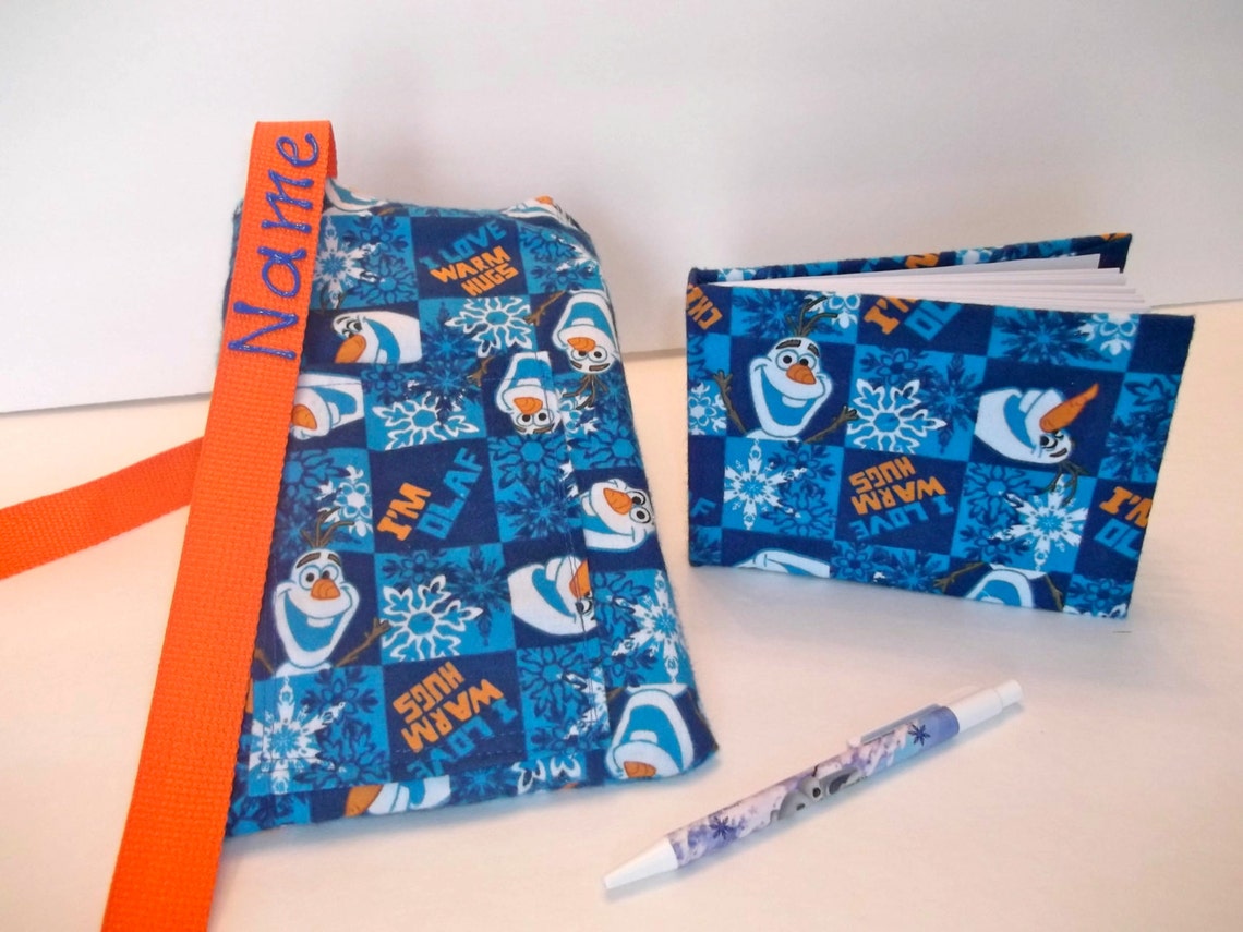Disney Frozen Olaf Autograph Book Bag With Book and Pen PERSONALIZED ...