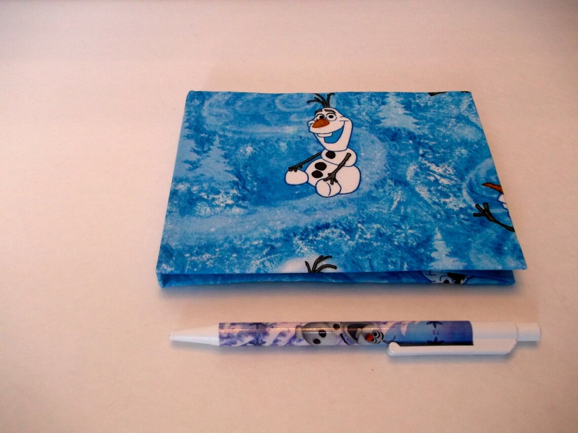 Disney Frozen Olaf autograph book bag with book and pen | Etsy