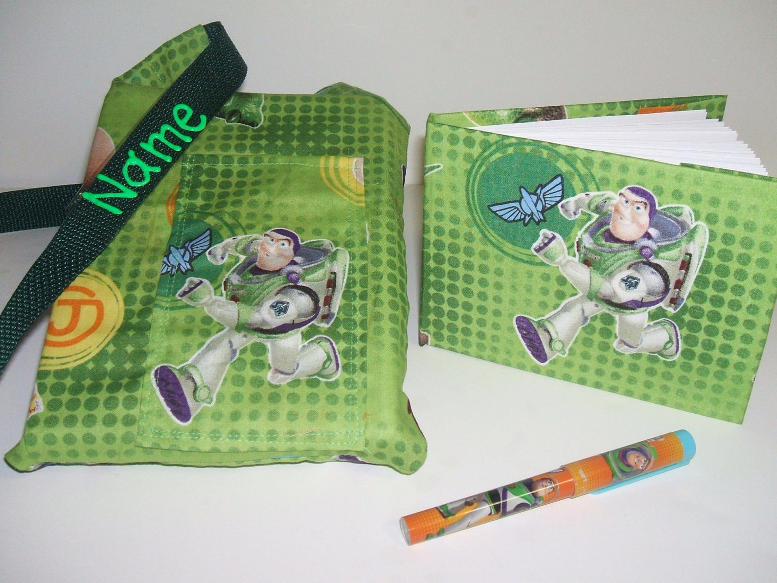 Disney Toy STORY Buzz Autograph Book Bag With Book, Bag, and Pen ...