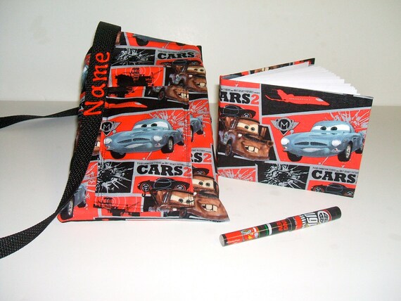 Disney Pixar CARS autograph book bag with book bag and pen | Etsy