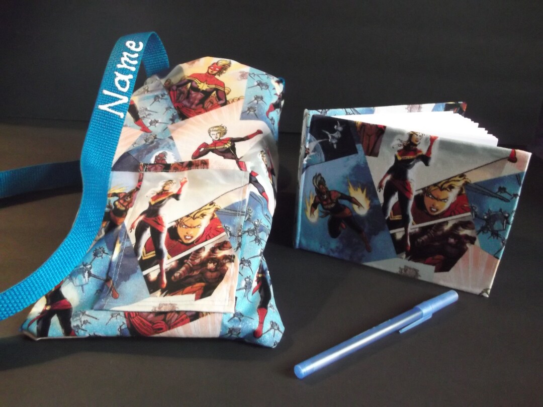 Disney Captain Marvel Autograph Book Bag With Book and Pen PERSONALIZED ...