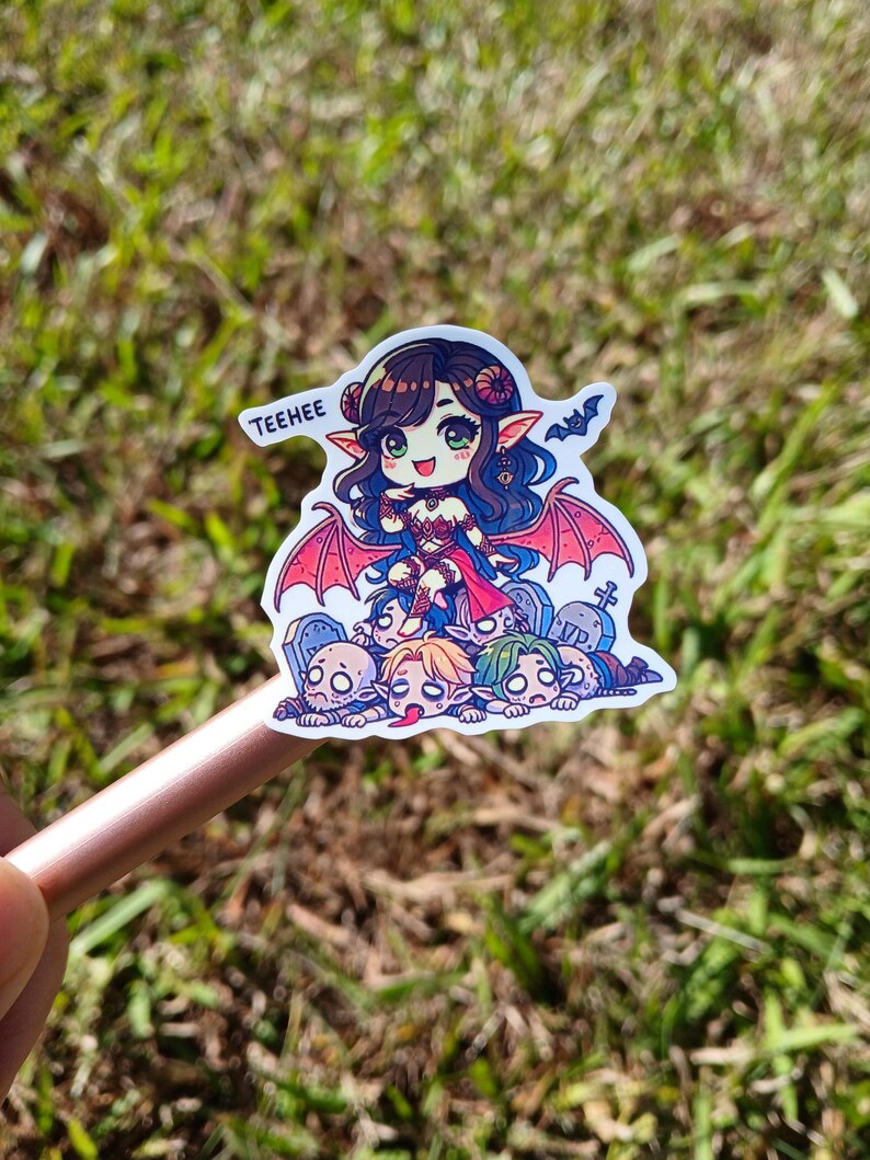 Succutebus Demon Succubus Sticker Sheet Cute Playful Vinyl 3.5x6 Inch ...