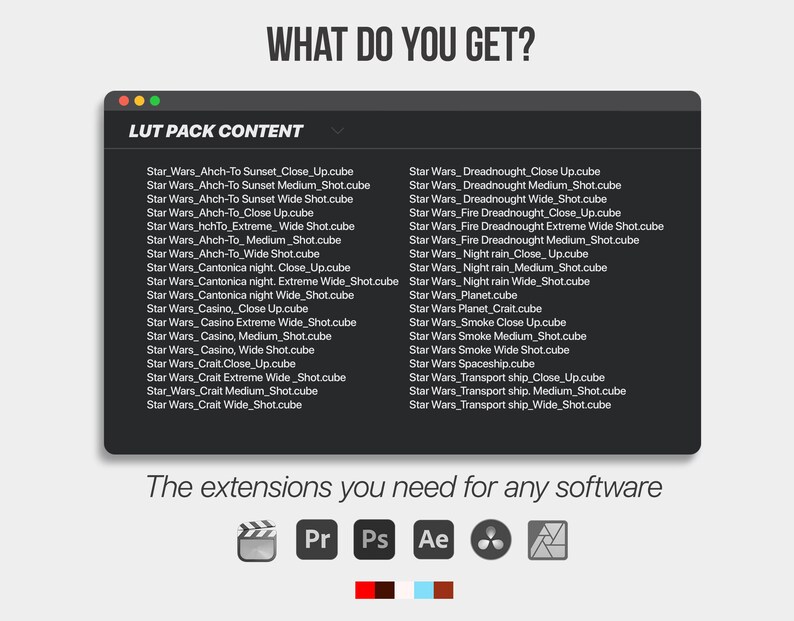 Star Wars: the Last Jedi LUT Pack – Cinematic Color Grading for Sci-fi ...