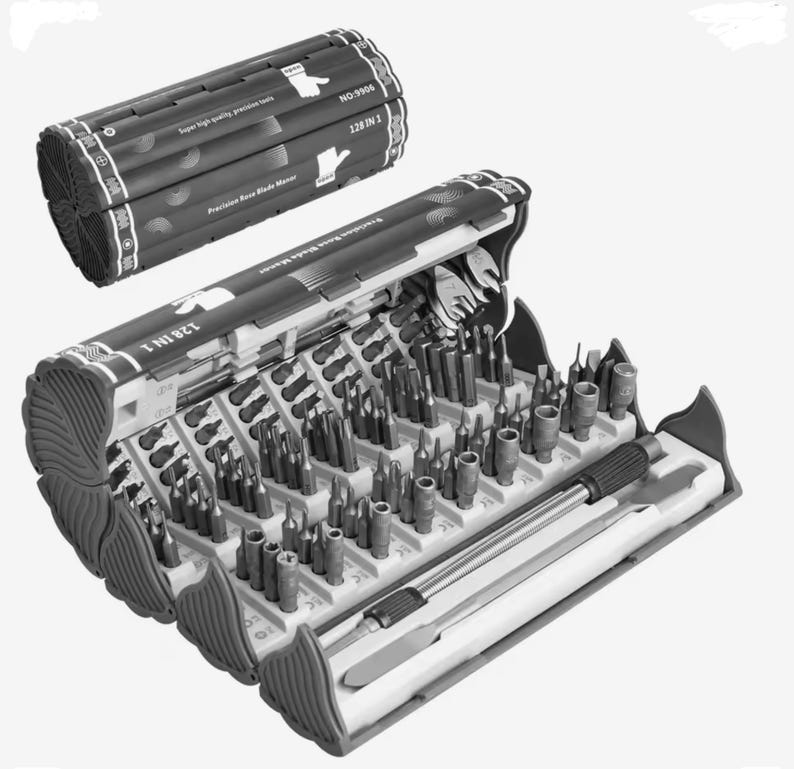 Craftsman's Ultimate DIY Companion: 128-in-1 Screwdriver Set With Carry ...