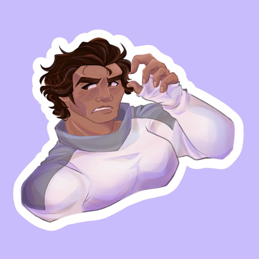 Flustered Miguel O'hara MARVEL: Across the Spider-verse Matte Sticker ...