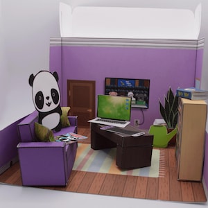 Panda Living Room Play Set - Printable DIY Children's Activity, Fun ...