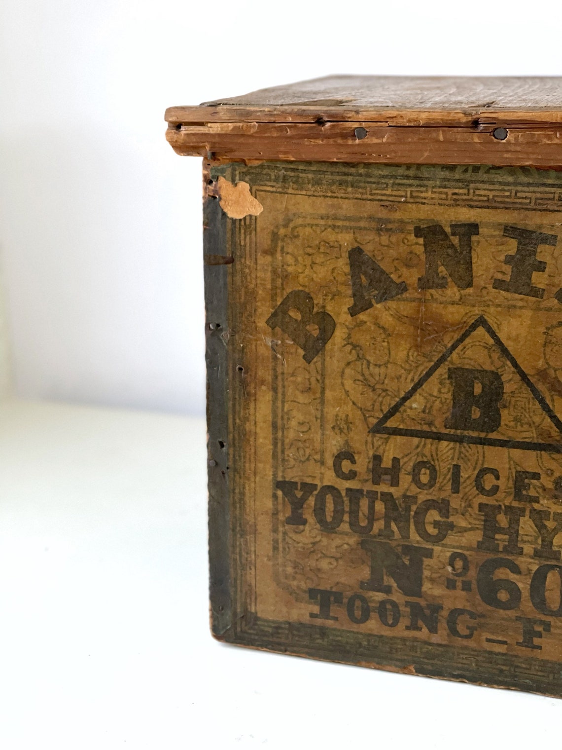 Antique Vintage Chinese Tea Crate Wood Box Banian - Etsy