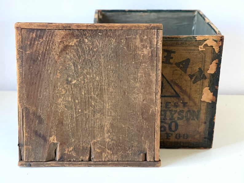 Antique Vintage Chinese Tea Crate Wood Box Banian - Etsy