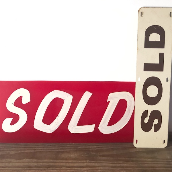 Sold Sign - Etsy