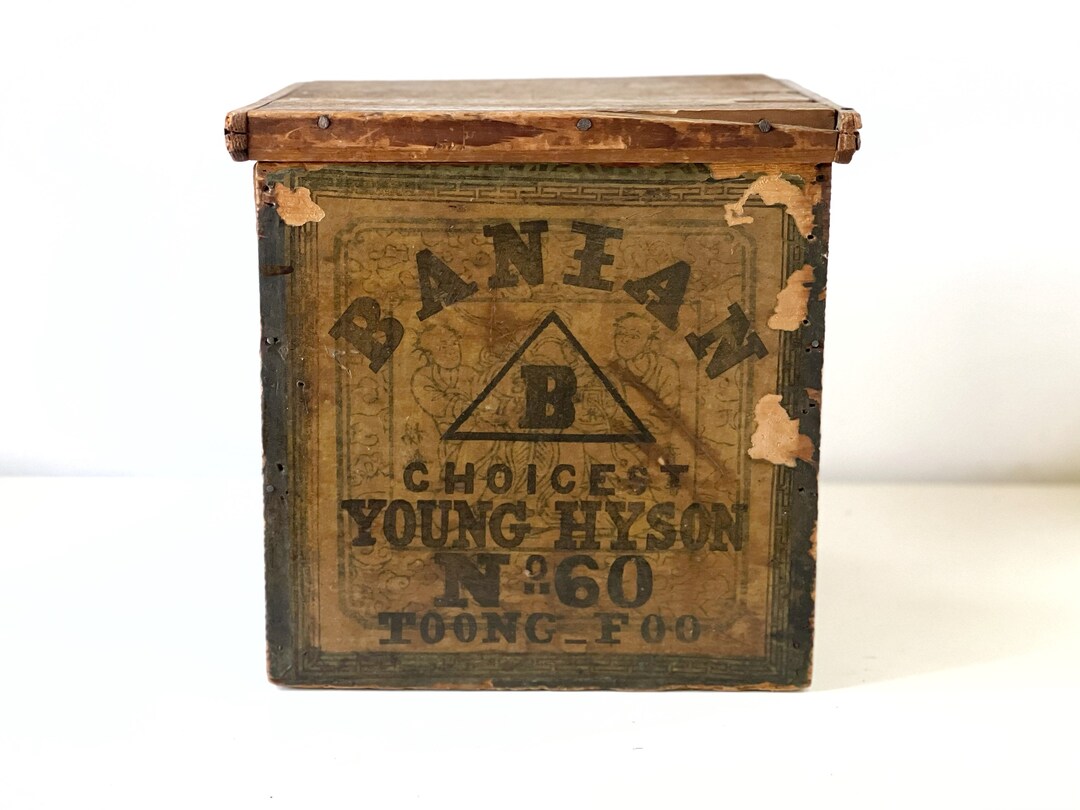 Antique Vintage Chinese Tea Crate | Wood Box | Banian - Etsy