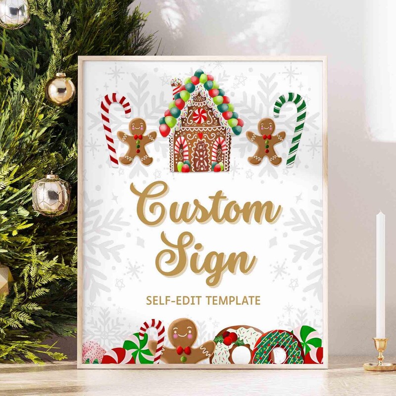Gingerbread Sign - Etsy