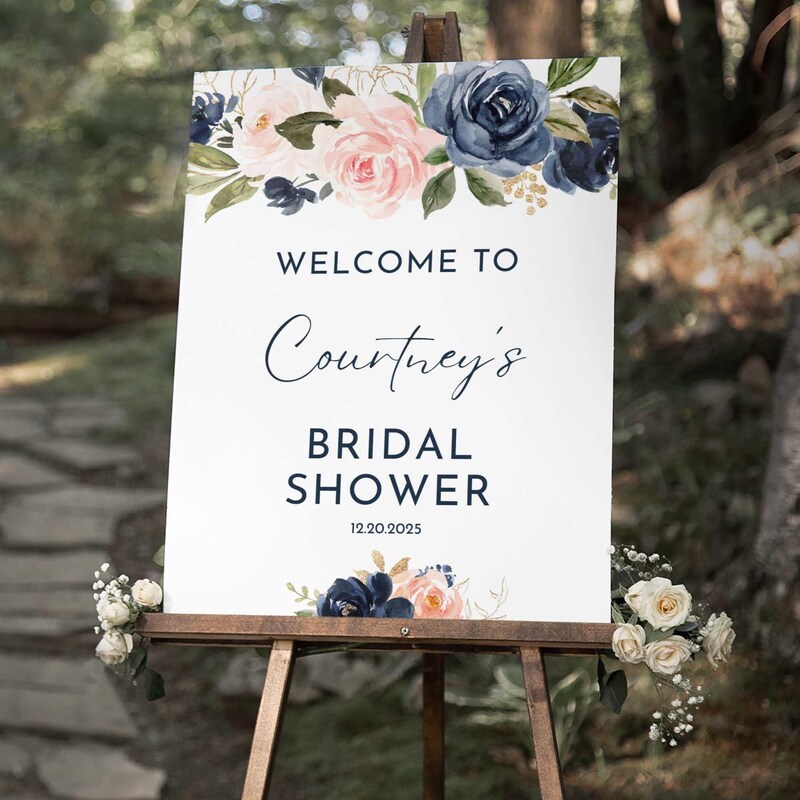 Navy and Blush - Etsy